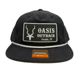 Oasis Outback 256 Umpqua Charcoal White Rope Hat