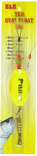 H&H Lures TKO Oval Float Rig Chartreuse TKOOFR-03 – Oasis Outback
