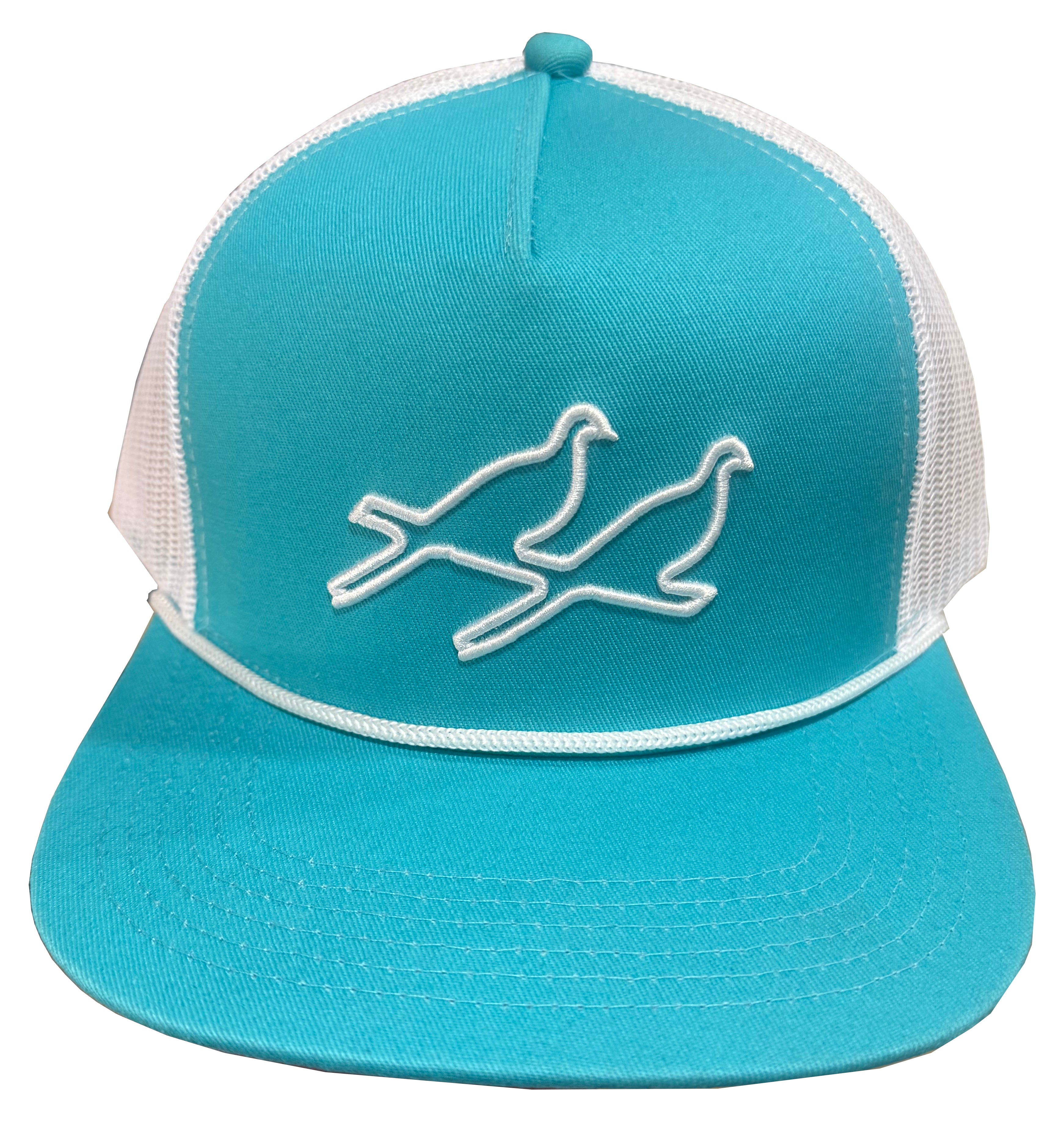 Two Dove - Puff Logo Trucker - Turquoise – Oasis Outback